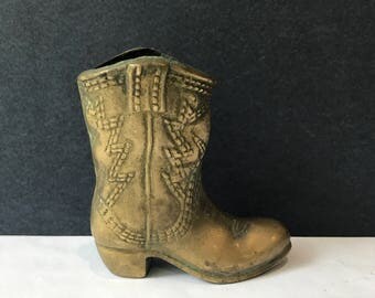 Brass cowboy boot | Etsy