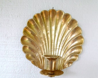 Shell wall sconce | Etsy
