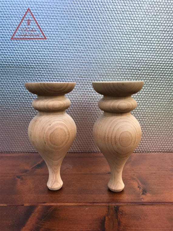 Handmade wooden leg Wooden turned feet Coffee table leg Sofa