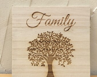 Family tree plaque | Etsy