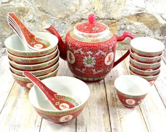 Chinese tea set | Etsy