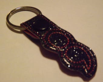 Embroidered keychain | Etsy