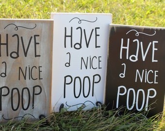 Poop sign | Etsy