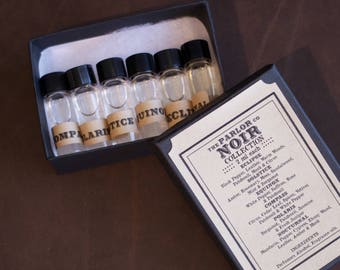 Natural Perfume Cologne sample set fresh organic unisex