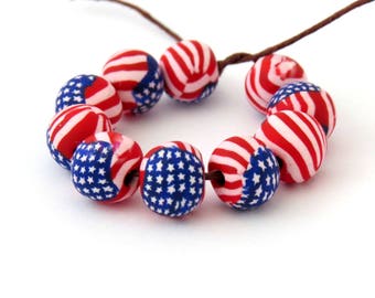 Flag beads | Etsy