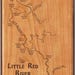 Little Red River Map Custom Fly Box Handcrafted Custom