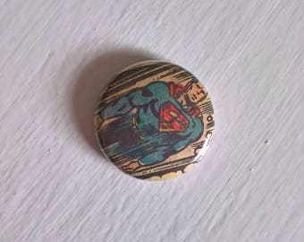 Superhero button | Etsy