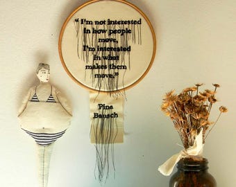 Embroidered quote | Etsy