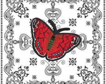 Red butterfly | Etsy