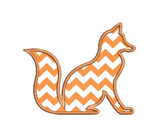 Fox applique | Etsy