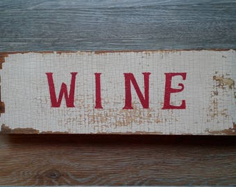 Wine Metal Sign Wine sign Vino sign