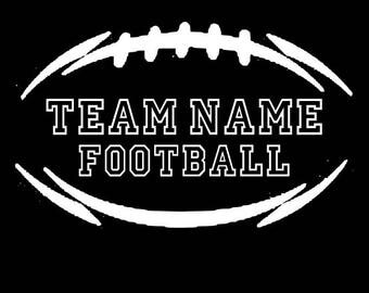 Football decal | Etsy