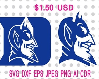 Blue devil svg | Etsy