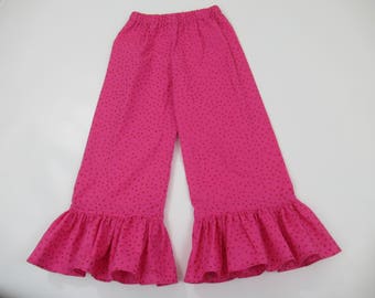 Girls ruffle pants | Etsy