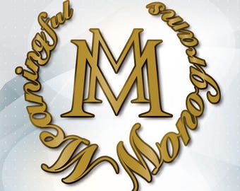 Unique handwritten stories in a monogram by KMeaningfulMonograms