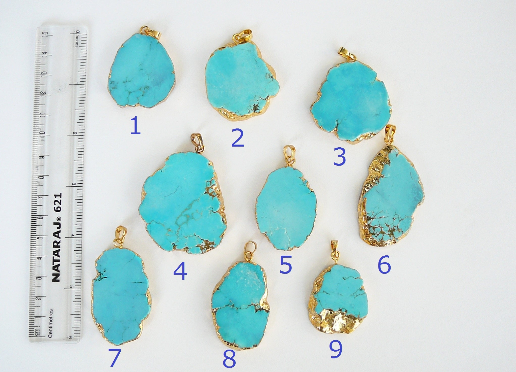 Turquoise Pendant Necklace Blue Necklace Gift for Women