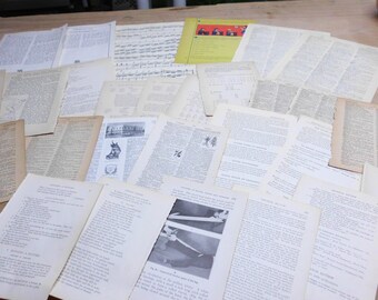 Antique book pages | Etsy