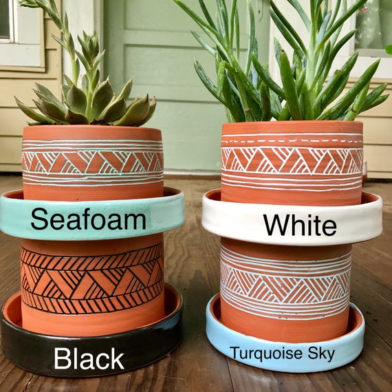 Terracotta Planter Made to Order Plant Pot Carved