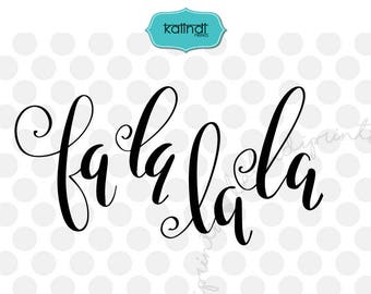 Fa la la stencil | Etsy