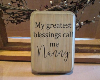 My Greatest Blessings Call Me Nanny Vinyl Art Decorative Tile