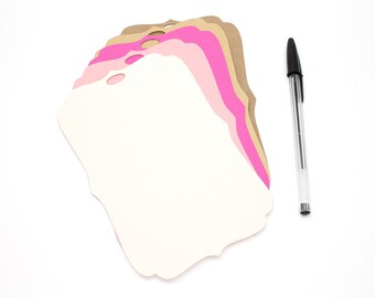 Vintage Rose Wreath Blank LABEL Printable TAG Shabby Chic