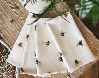 Bee napkins | Etsy