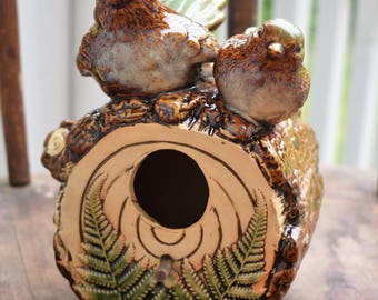Ceramic bird house | Etsy