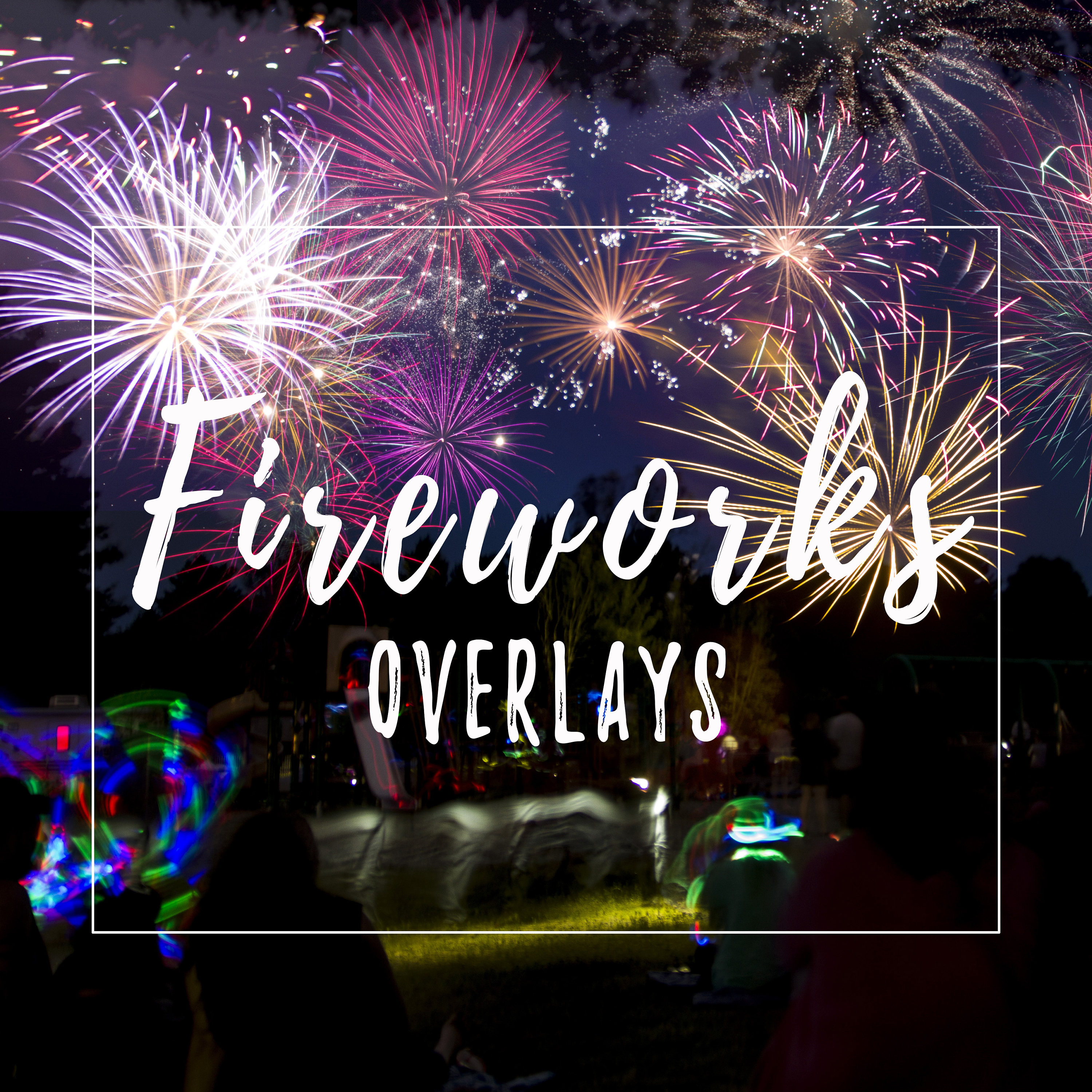 Firework Overlays 10 pack for photographers