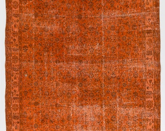 Burnt orange rug | Etsy