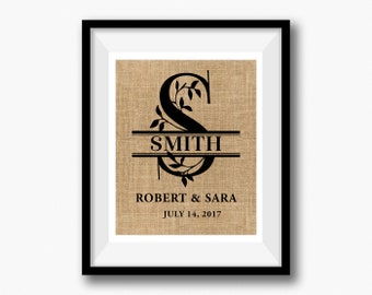 Custom burlap sign | Etsy