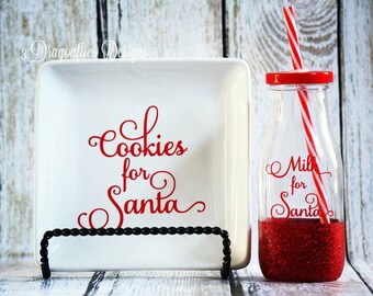 Santa plate | Etsy