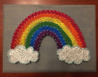 String art rainbow | Etsy