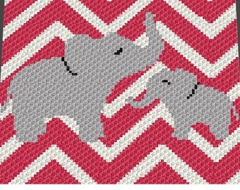 Elephant c2c | Etsy