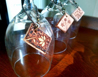 Wine glass tags | Etsy