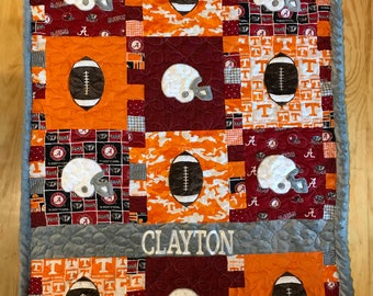 Football quilts | Etsy