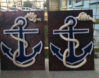 Anchor string art | Etsy