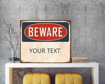 Beware of dog sign | Etsy
