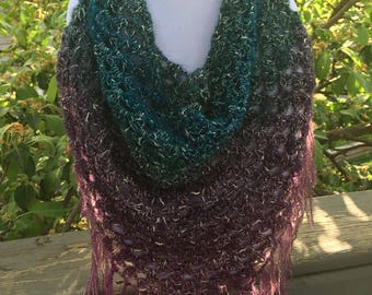 Fringe Triangle Top RED