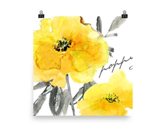 Yellow wall decor | Etsy