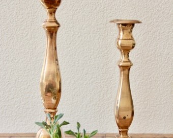 Brass candlesticks | Etsy