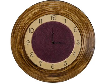 Purple wall clock | Etsy