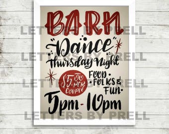 Barn dance | Etsy
