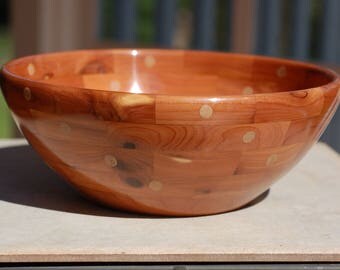 Segmented wood bowl | Etsy