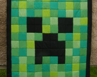 Minecraft quilt | Etsy