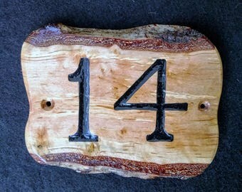 Wooden house numbers | Etsy