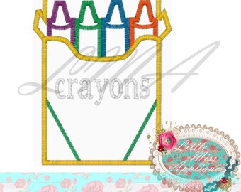Crayon applique | Etsy