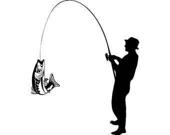 Fisherman svg | Etsy