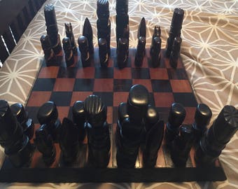 African chess set | Etsy