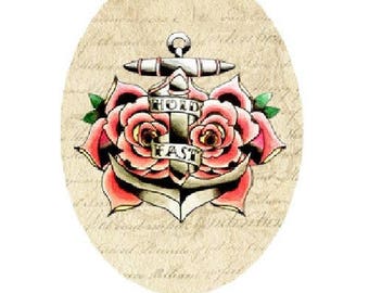 HOLD FAST pdf embroidery pattern custom initials and