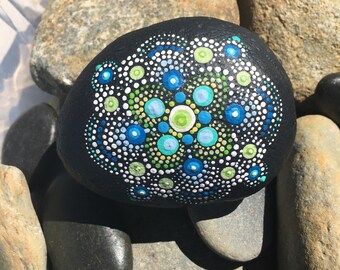 Mandala stone | Etsy